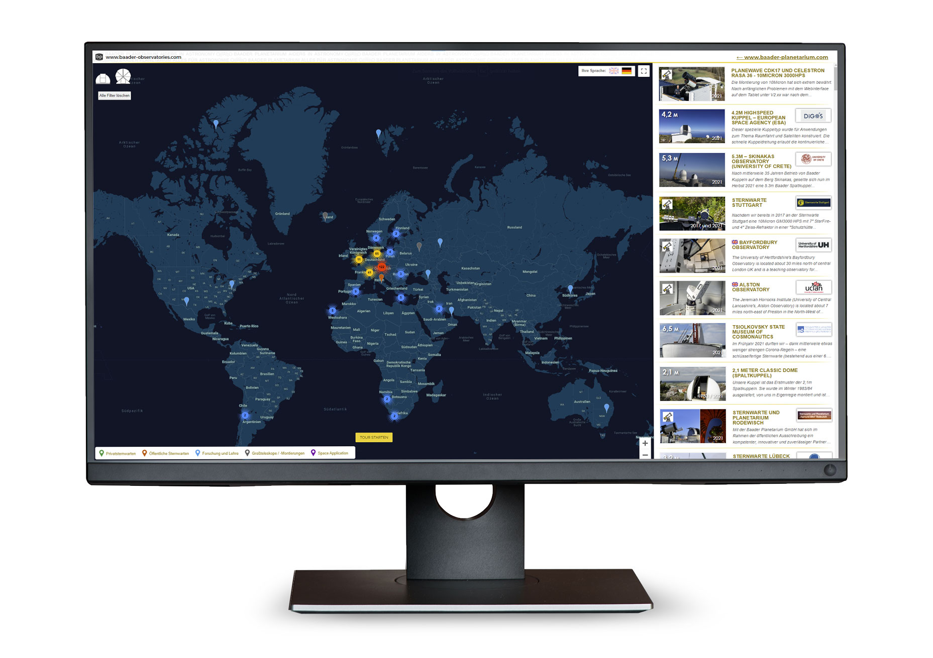 New Baader Planetarium Website now live! - Blog